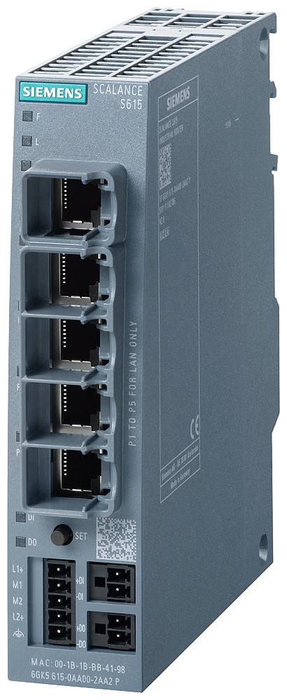 SCALANCE S615 beinir, 5x RJ45, VPN, eldveggur - SK6GK5615-0AA00-2AA2 ...