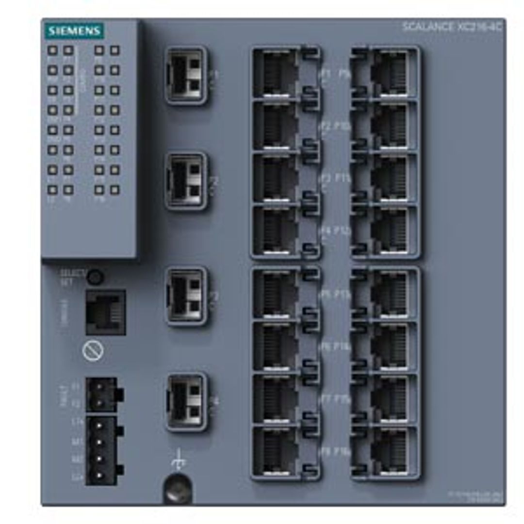 Leiðargr. XC216-4C, 12x RJ45, 4x SFP 1000 Mbit/s - SK6GK5216-4BS00-2AC2 ...