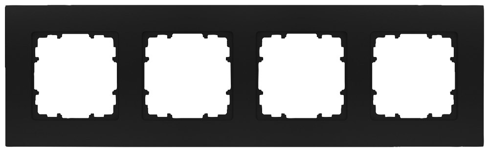 Rammi fjórfaldur DELTA miro, svartur - SB5TG1114-0SB