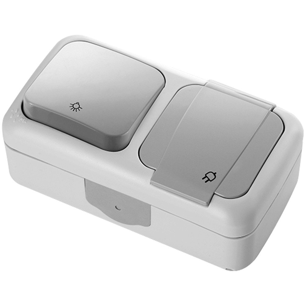 Samrofi með tengli, áfelldur, IP 54, 10 A - SBG-S905555-84