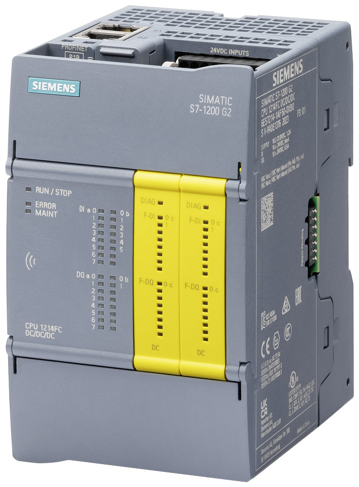 Miðeining S7-1200 G2, CPU 1214FC, DC/DC/DC(s) - SK6ES7214-1AF50-0XB0